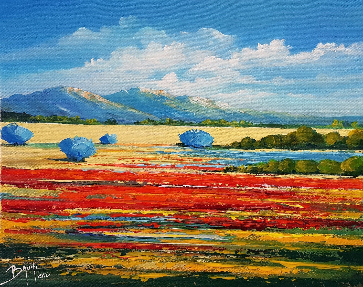 Tableau peinture paysage - Eric BRUNI